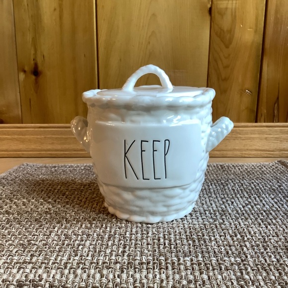 Rae Dunn | Accents | Rae Dunn Ceramic Basket Canister | Poshmark